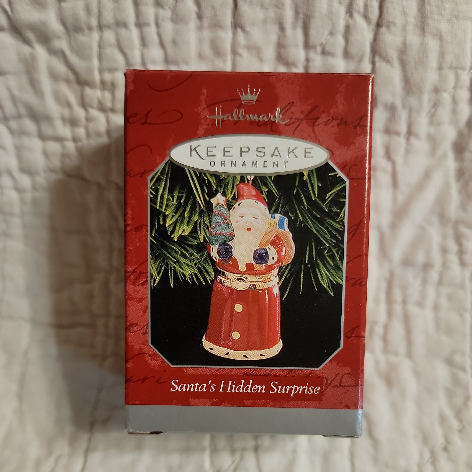 Vintage1998 Hallmark Santa's Hidden Santa Surprise Hinged Ceramic ...
