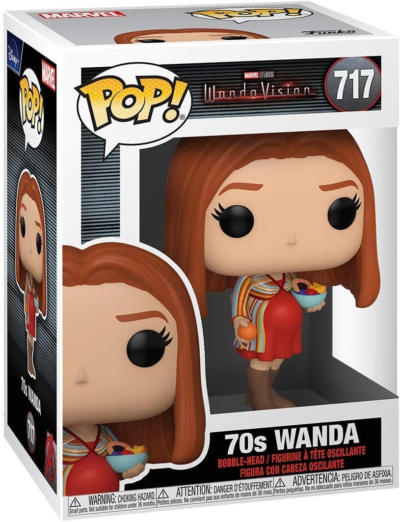 Funko POP! Marvel: WandaVision - Wanda Maximoff 70s - Collectable Vinyl ...