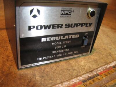 Thompson CFS MPC Electronics Model 12CB4 Regulated Power Supply 12 Volt | eBay