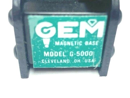 GEM INSTRUMENT G-5000 MAGNETIC BASE INDICATOR HOLDER BALL SWIVEL W ...