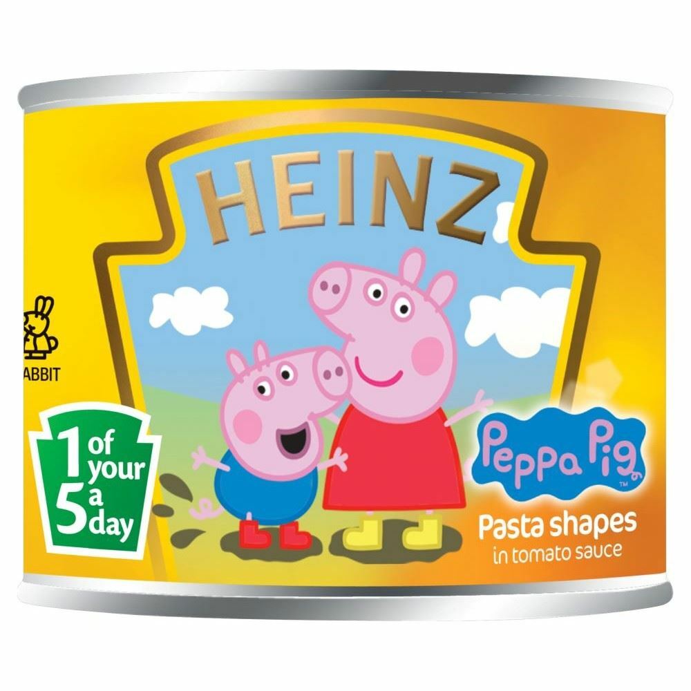 Heinz Peppa Pig Pasta Shapes in Tomato Sauce (205g) | eBay UK
