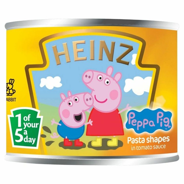 Heinz Peppa Pig Pasta Shapes in Tomato Sauce (205g) for sale online | eBay