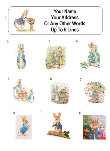 30 Peter Rabbit Personalized Address Labels | eBay