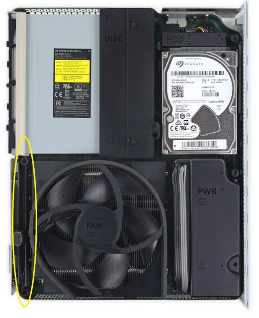 Microsoft Xbox One S Slim Bottom Base Cover X896141 Black for sale ...