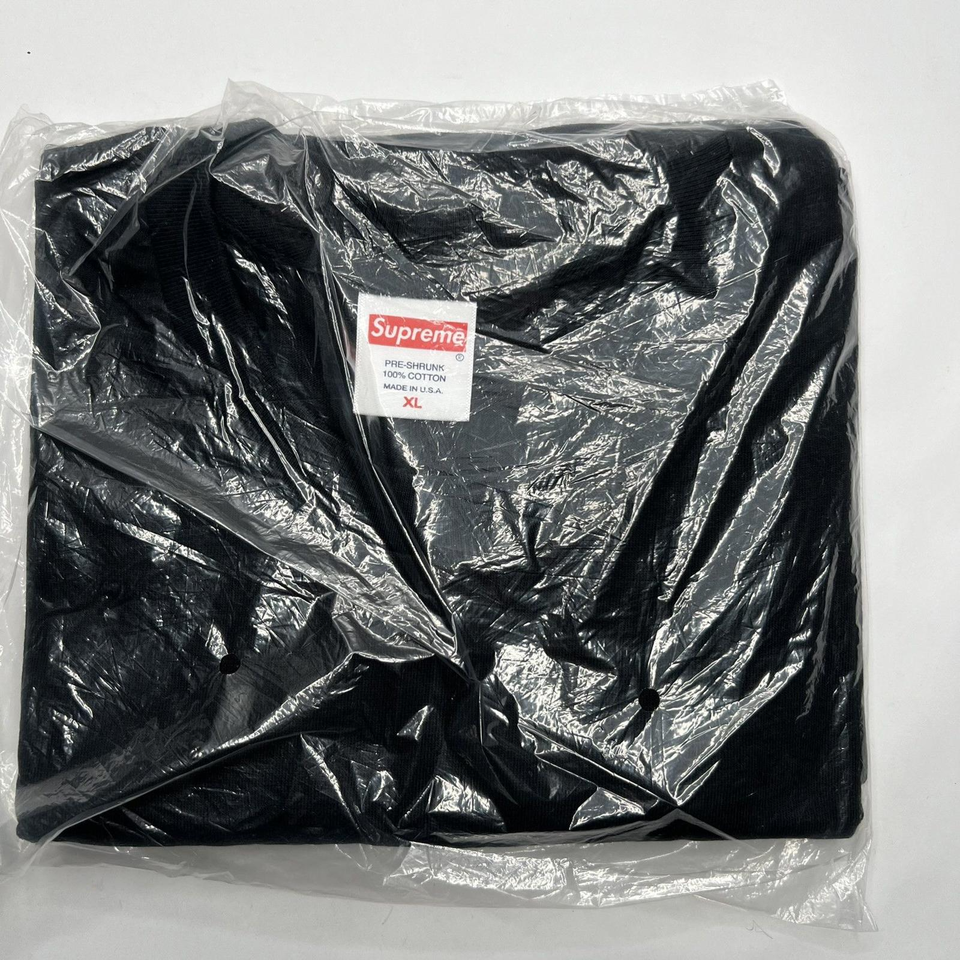 Supreme Spaghetti Tee – FW21 Black Size XL – Authentic Graphic Box Tee ...