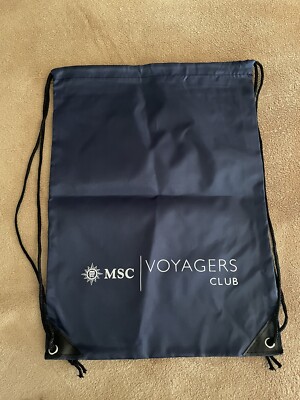 MSC Cruiseline Voyagers Club Drawstring Bag | eBay