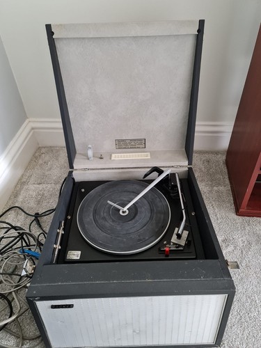 Hacker Gondolier GP42 Record Player and External Amplifer Loud Speaker ...