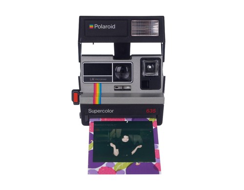 Polaroid 635 supercolor rainbow, vintage polaroid camera, instant ...