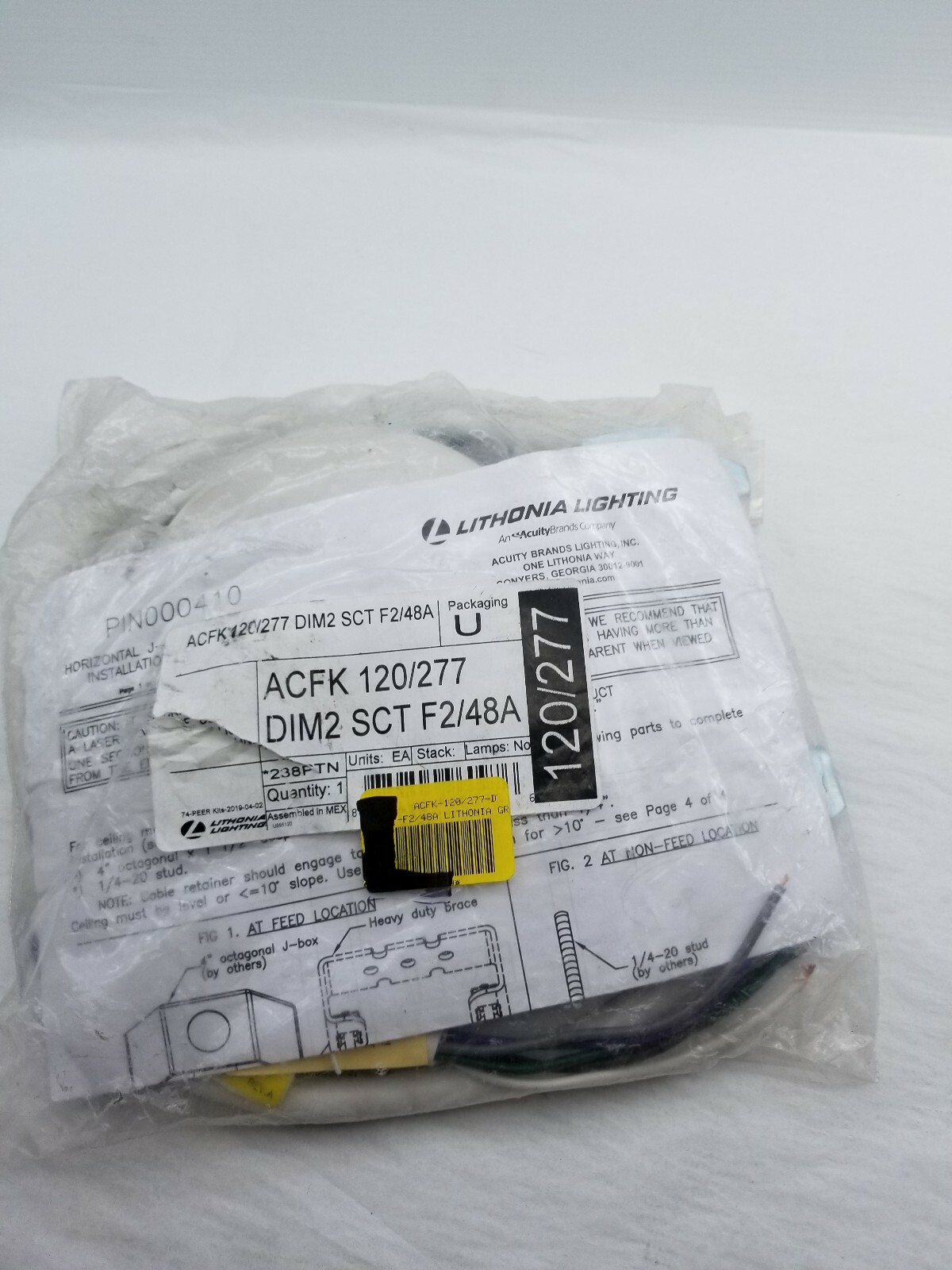 Lithonia Lighting Kit ACFK-120/277-DIM2-SCT-F2/48A GRAD LINEAR MOUNT ...