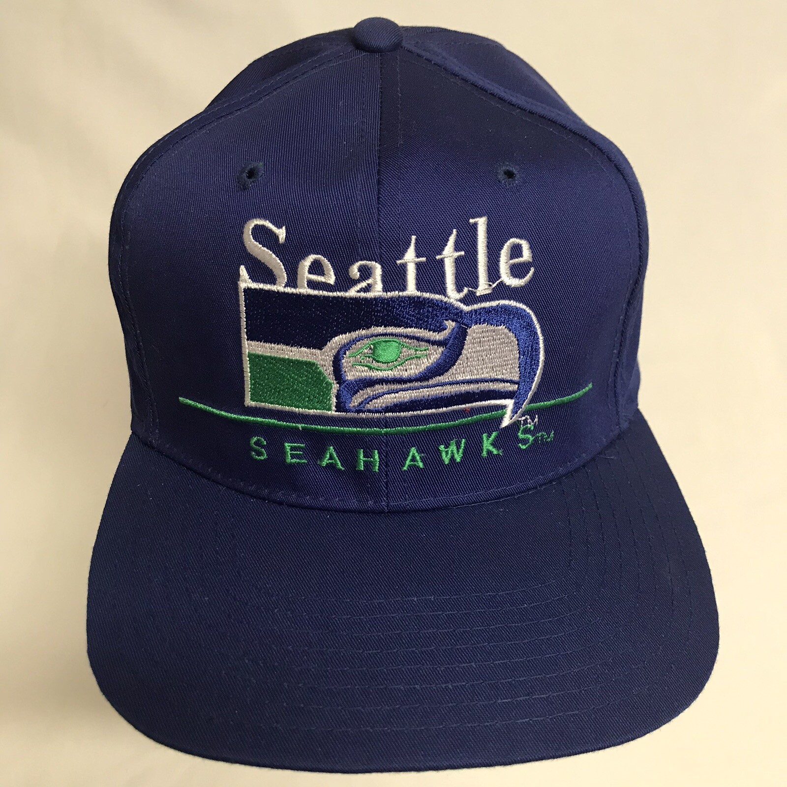 Vintage Seattle Seahawks 90s Snapback Hat Easport Dad… - Gem