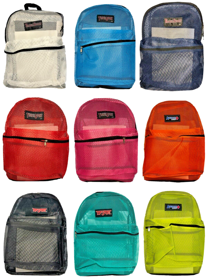 See Through Mesh Backpack/Book Bag/Hike/School/Travel Backpack (Hot ...