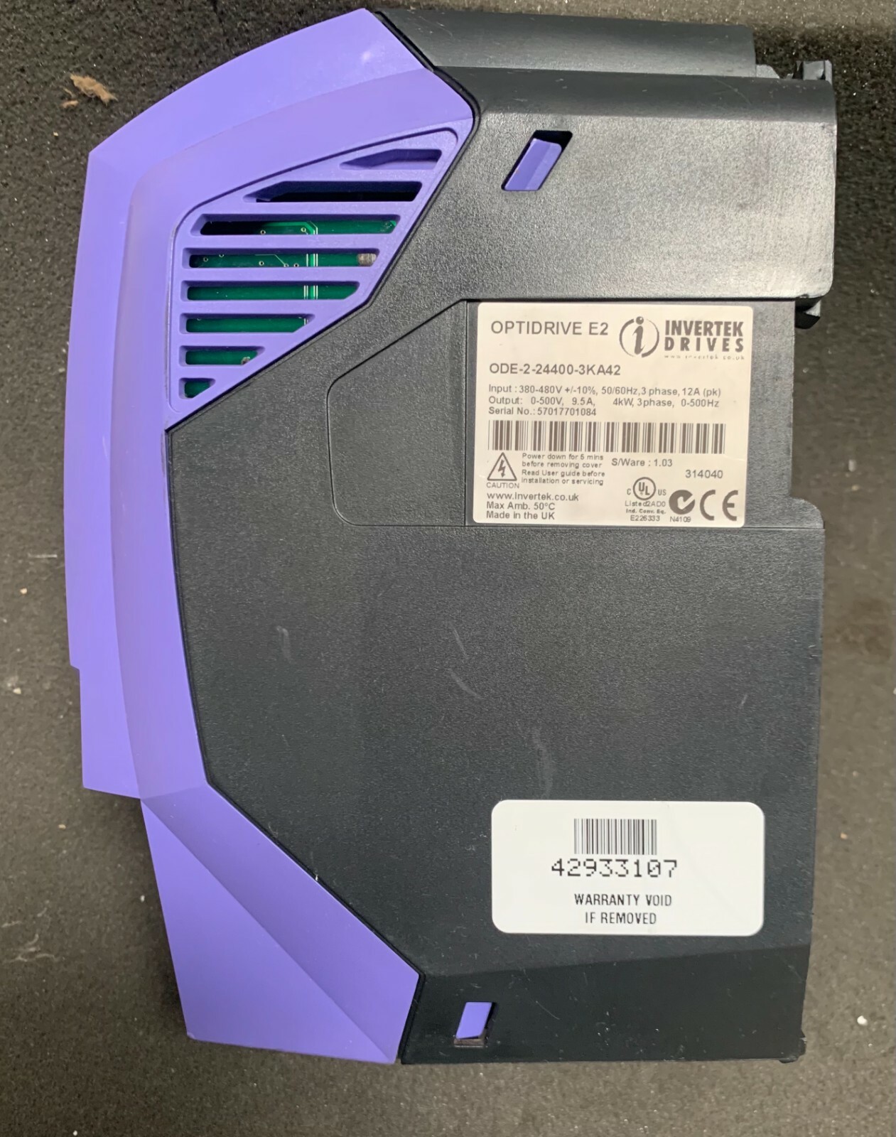 Invertek Drives Optidrive E2 ODE-2-24400-3KA42 - ** AS IS ** | eBay