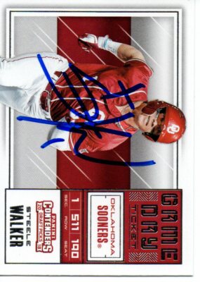 Steele Walker Oklahoma Sooners 2018 Panini Contenders Signed Card | eBay