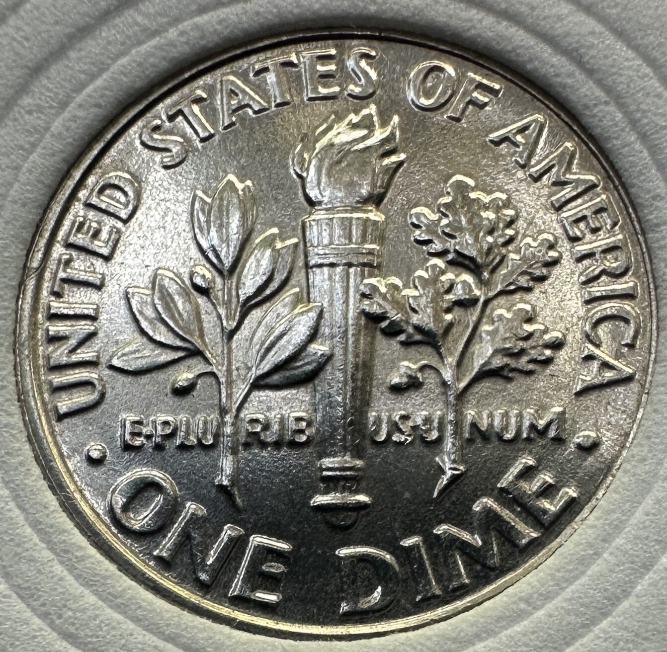 2022 P US Roosevelt Dime, Full Torch (FB), w/ Die Chip & Extrusion ...