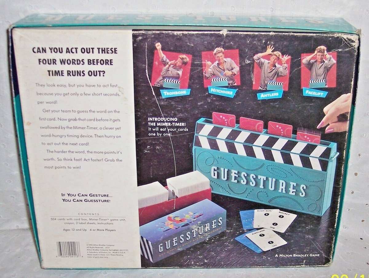 Guesstures Game Instructions Guesstures Game Hasbro Charades