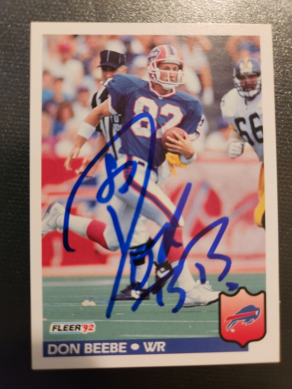 Don Beebe Buffalo Bills 1992 Fleer #19 Autographed Card | eBay