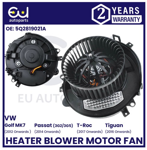 HEATER BLOWER MOTOR FAN FOR VW GOLF MK7 T-ROC PASSAT 3G2,3G5 TIGUAN ...