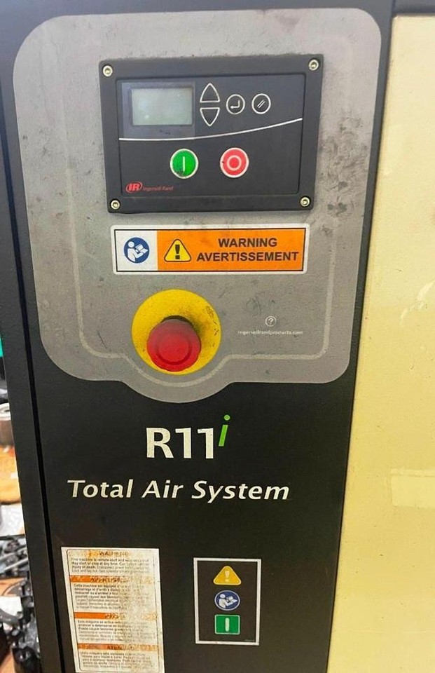 15 Hp Ingersoll Rand R11i-A135 TAS Rotary Screw Air Compressor & 400 ...