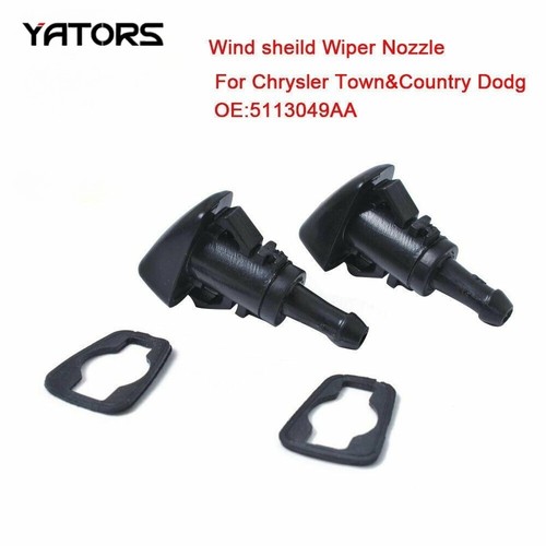5113049AA 2PCS Windshield Spray Nozzle Washer For CHRYSLER JEEP DODGE ...