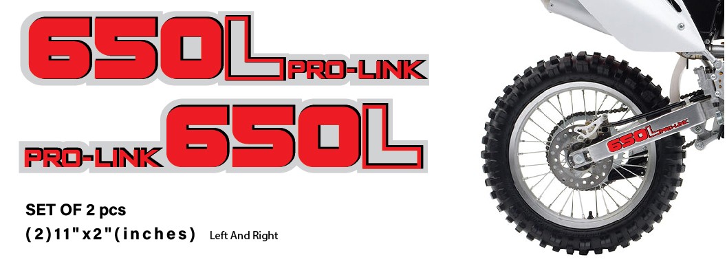 650L Pro-link Swingarm Decals Stickers Graphics Fits: XR 650L XR650 XR ...