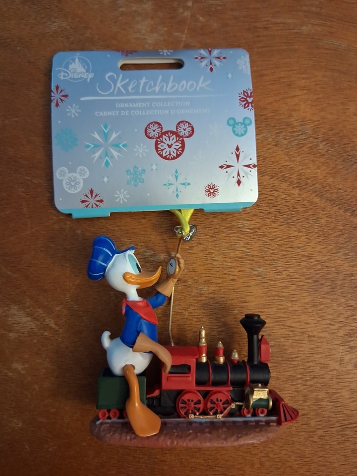 Donald Duck Train Engineer Sketchbook "Out of Scale" Ornament 2016 ...