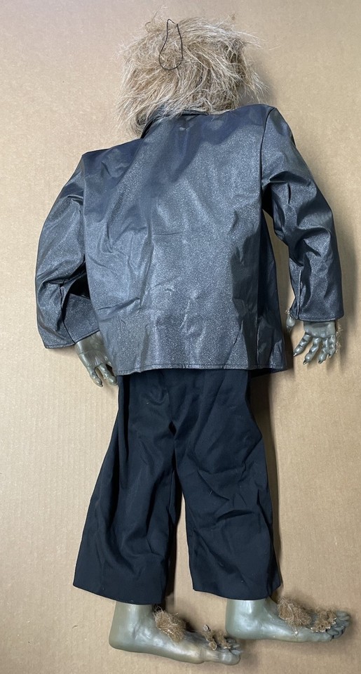 Vtg Gemmy Werewolf Halloween Animatronic Talking Singing Hanging Figure ...