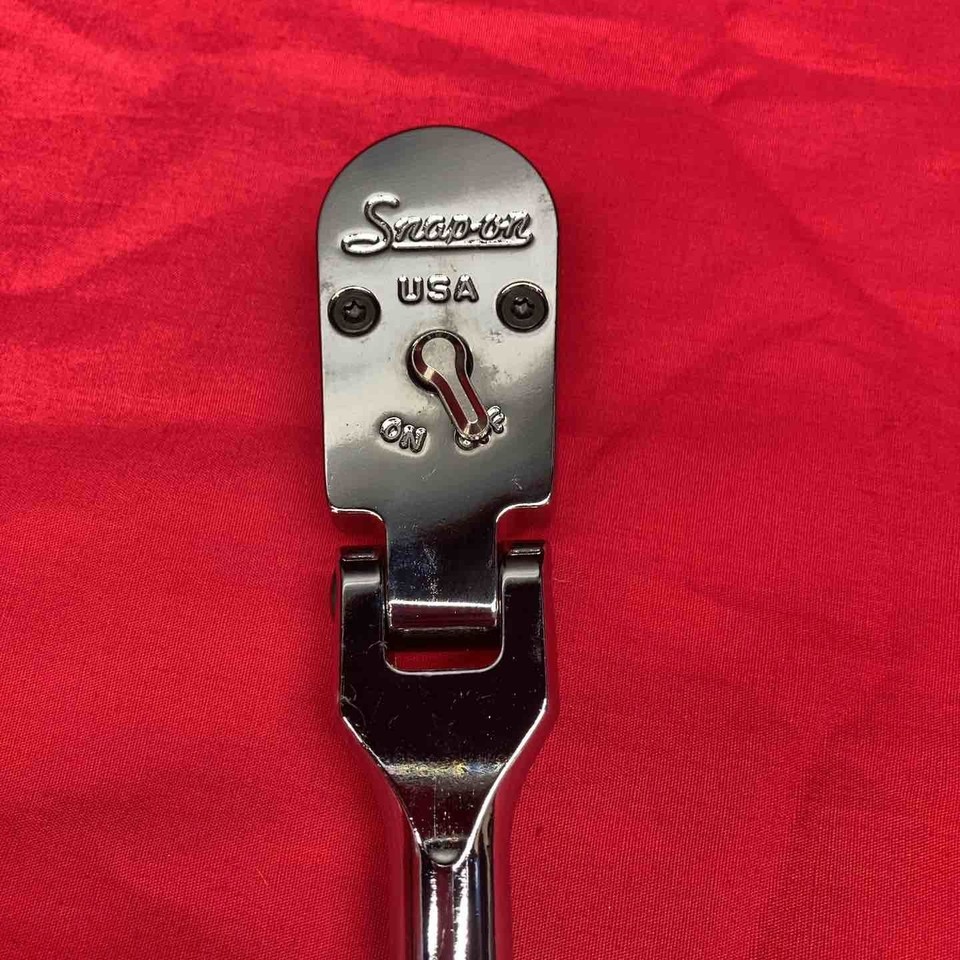 Snap-on FHF100 3/8 Soft Grip Flex Ratchet Red Grip Old Logo - | eBay