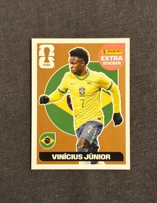 Panini FIFA World Cup 2026 Official Stickers - Vinicius Jr Bronze Extra ...