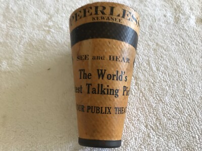 PUBLIX THEATRE VINTAGE PEERLESS HEARING CONE, KEWANEE ILLINOIS RARE ...