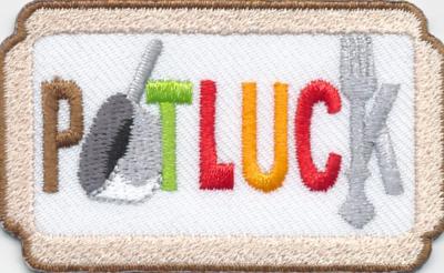 Girl Boy Cub POTLUCK Dinner Lunch luncheon Fun Patches Crests Badges ...