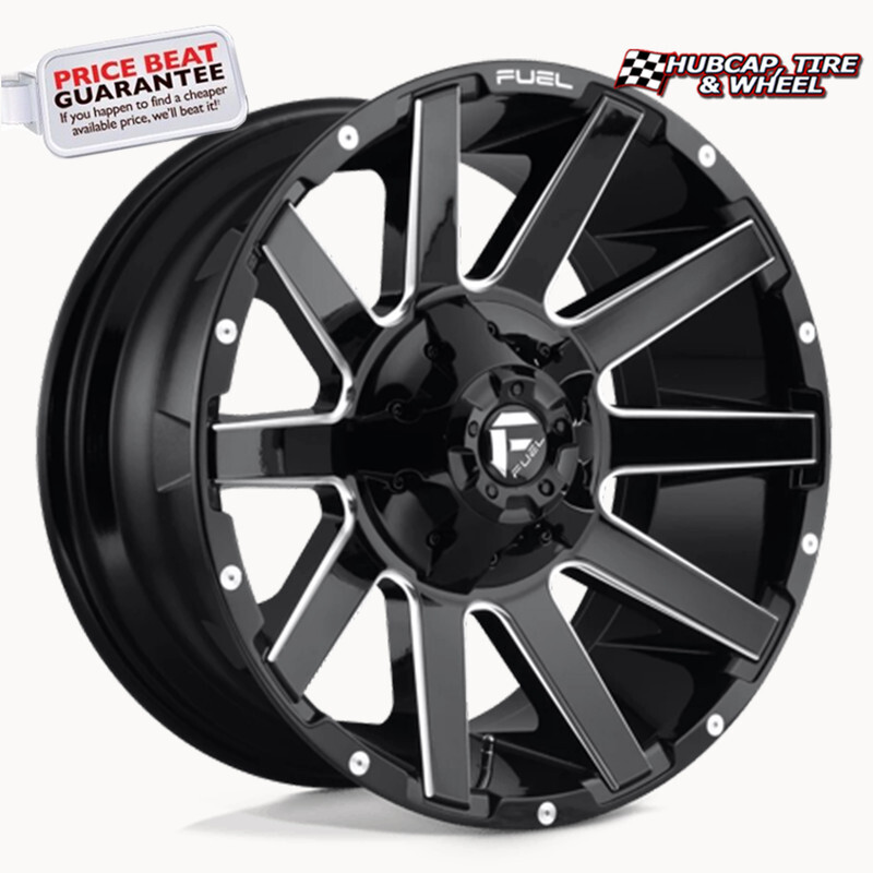FUEL 1PC D615 GLOSS BLACK MILLED - 20X9 - 8X170 BP, 1MM Offset (1 Wheel ...