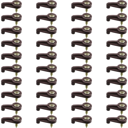 Glass Retainer Clip 40pcs 4mm Brown Glass Cabinet Clips Glass Panel ...