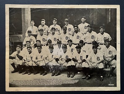 1934 Detroit Tigers American League Champions MLB Baseball Team Photo ...
