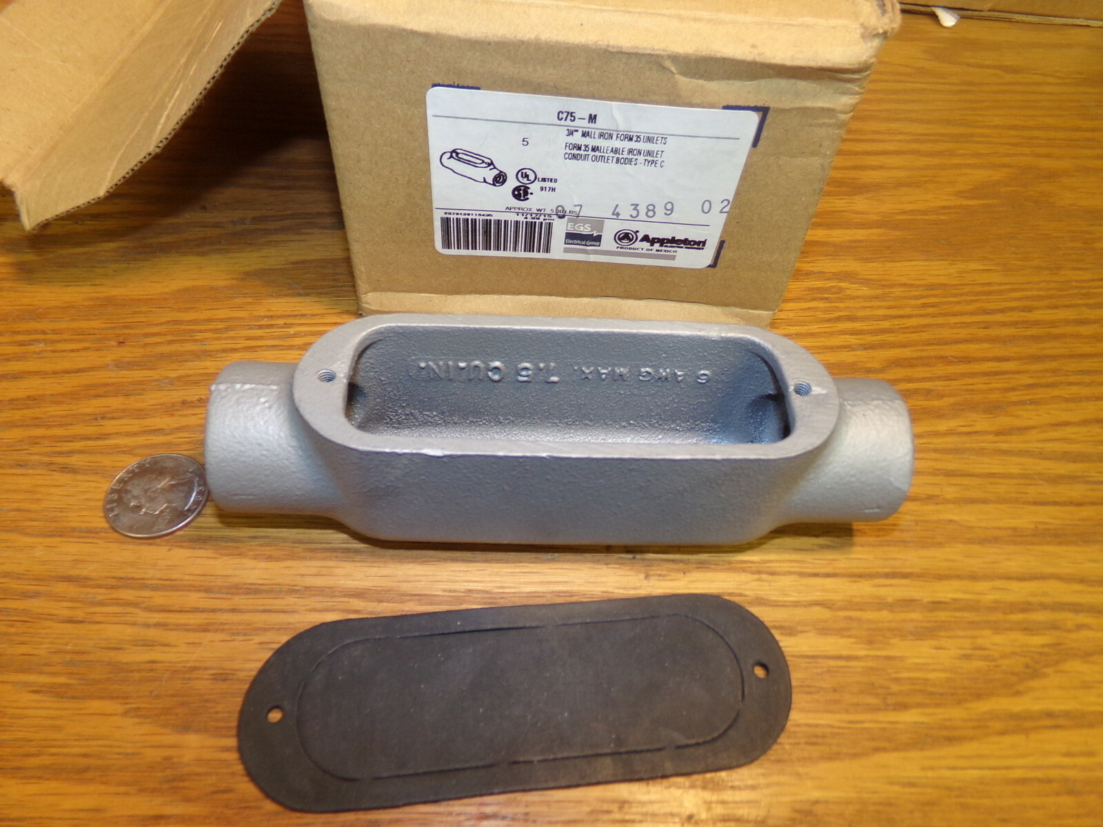 NEW Appleton C75-M 3/4" mall Iron Form 35 Unilets Type C *FREE SHIPPING ...