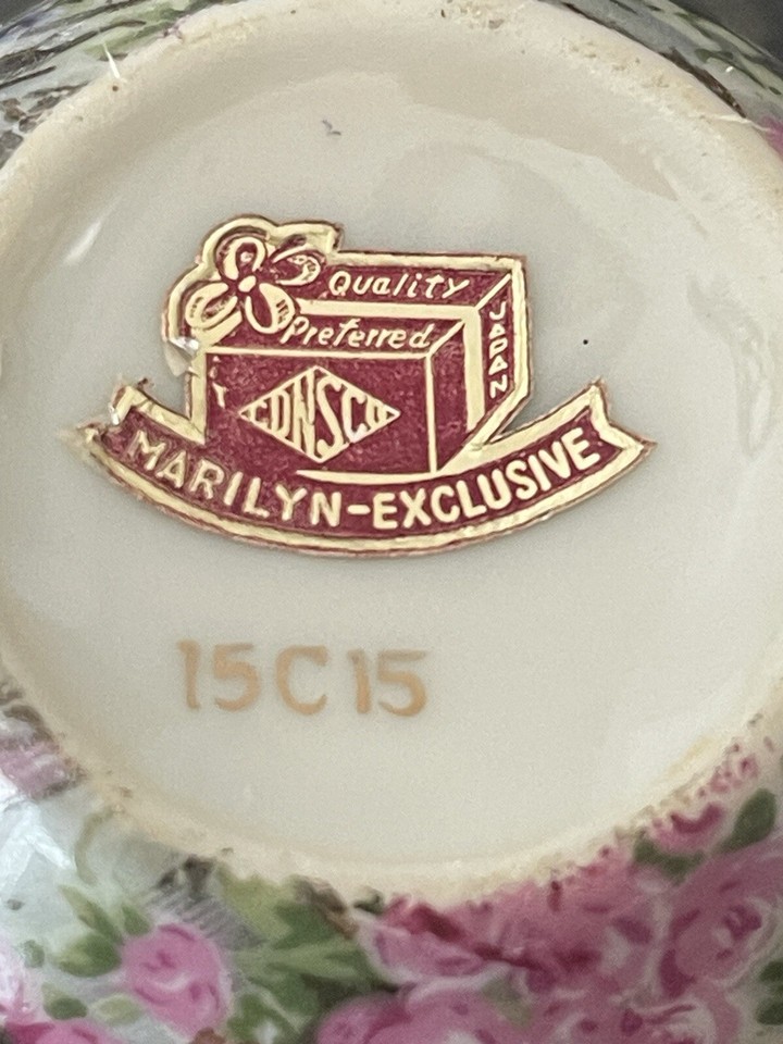 Vintage Japan chintz china mini pitcher creamer Marilyn Exclusive | eBay