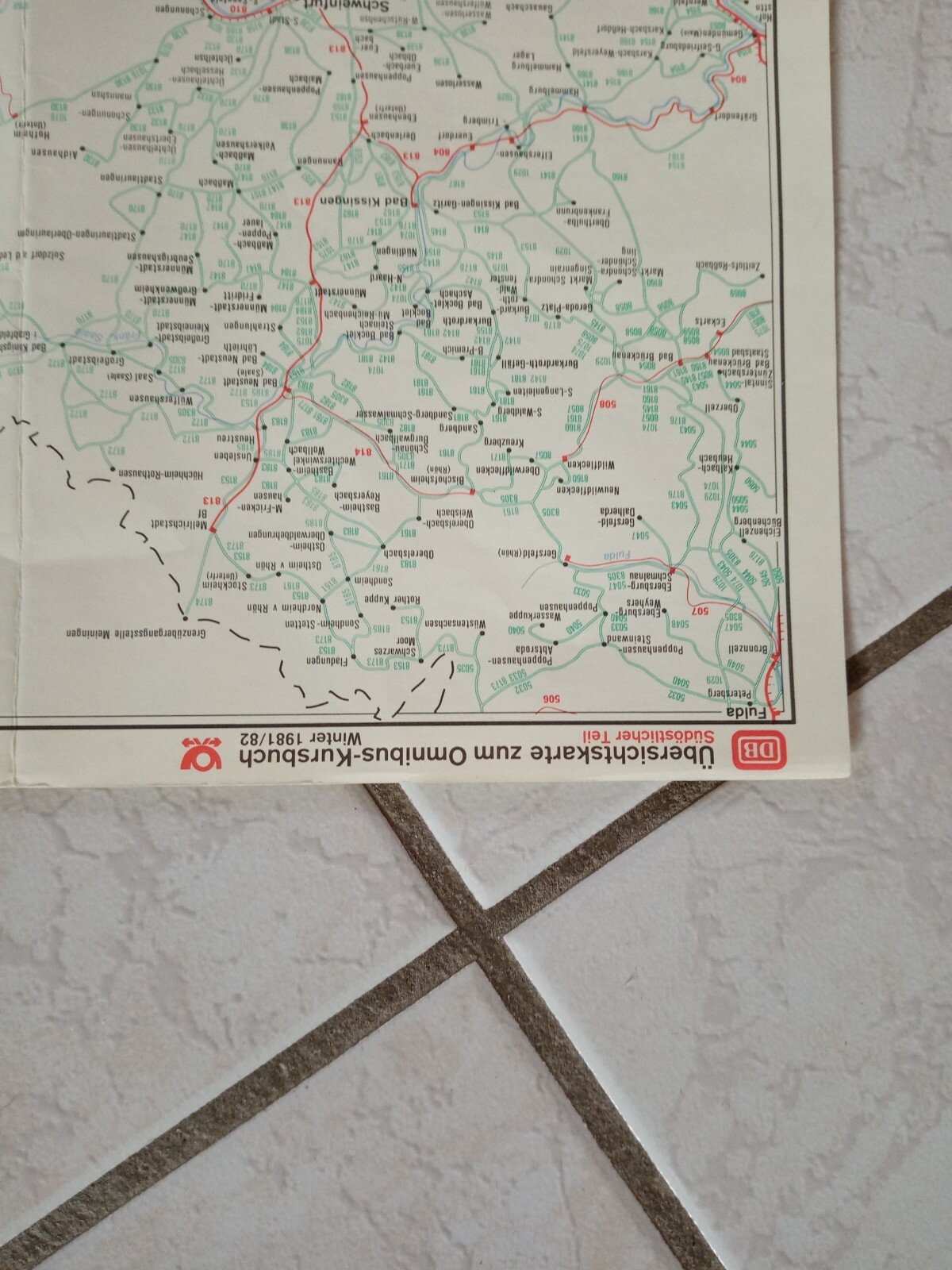 Lot 3 VINTAGE railway DEUTSCHE BAHN GERMANY übersichtskarte kursbuch ...