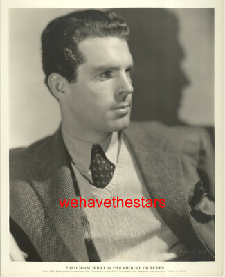 VINTAGE Fred MacMurray SEXY QUITE HANDSOME HOT '35 DBW Publicity ...