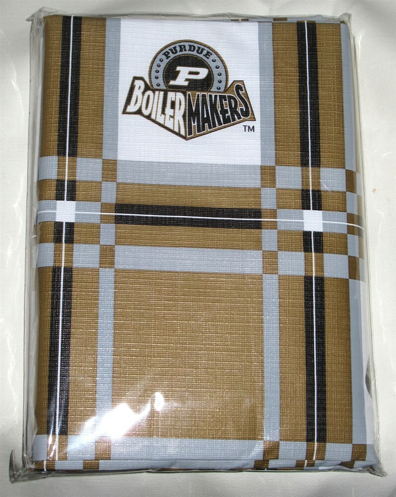 Tailgate Tablecloth Fabric PVC Face Non-Skid Backing Perdu University ...