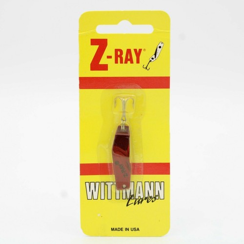 Vintage Wittmann Z-Ray Fishing Lures Transparent Red Treble Hook 1/8oz ...