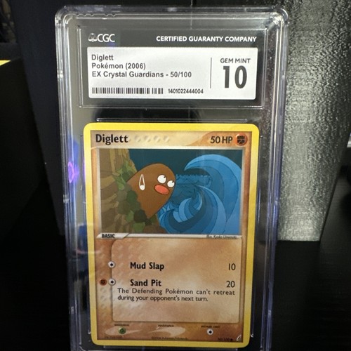 Diglett Pokemon EX Crystal Guardians 50/100 CGC 10 2006 | eBay