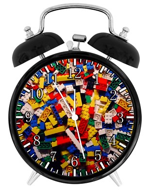 Lego Bricks Alarm Desk Clock Home or Office Decor F22 Nice Gift | eBay