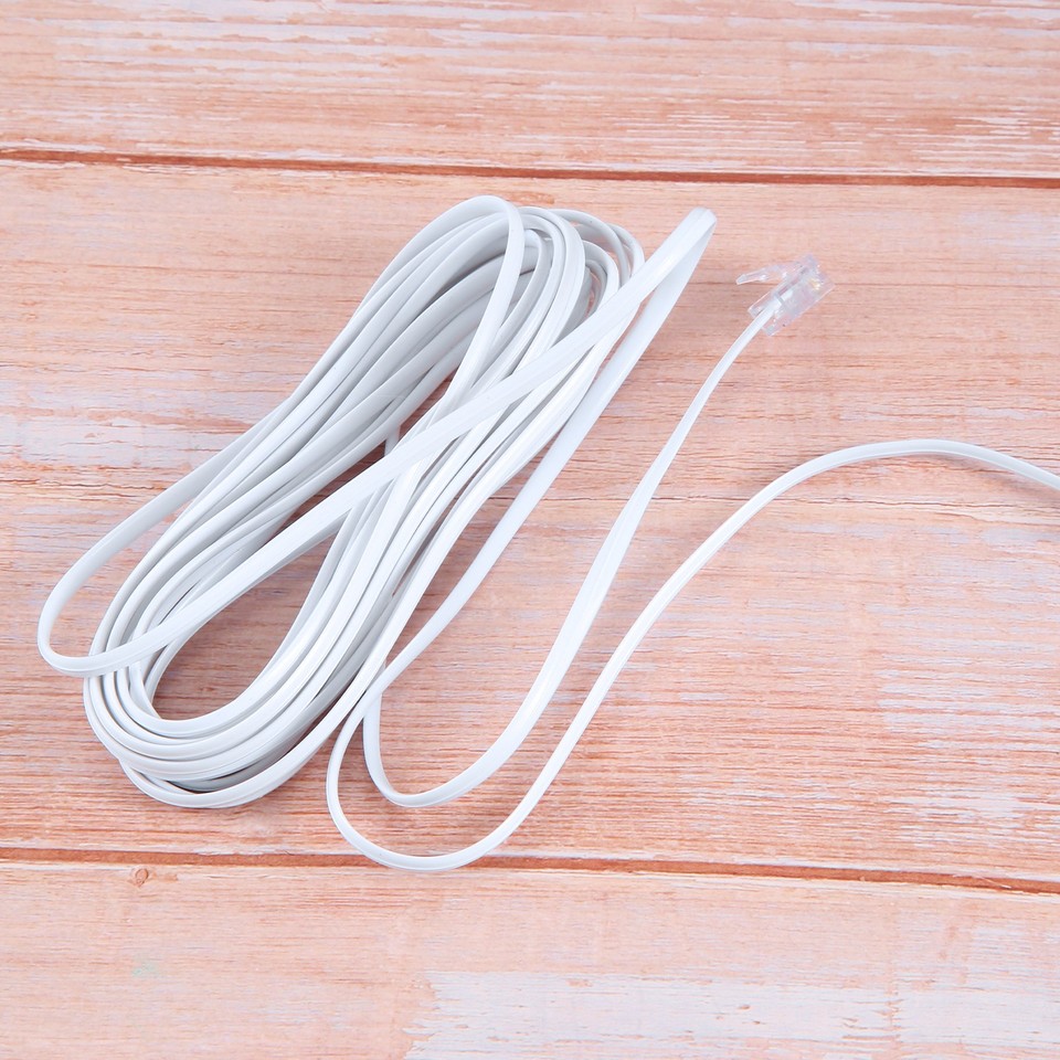 6P2C RJ11 Male to Male Plug Telephone Line Cable Wire 5M I7L24166 | eBay