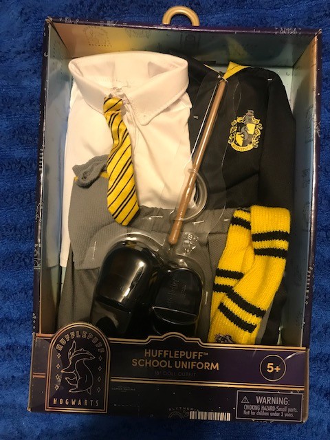 NEW My Life as 18" Doll HUFFLEPUFF HOGWARTS SCHOOL UNIFORM Skirt Wand 8 ...
