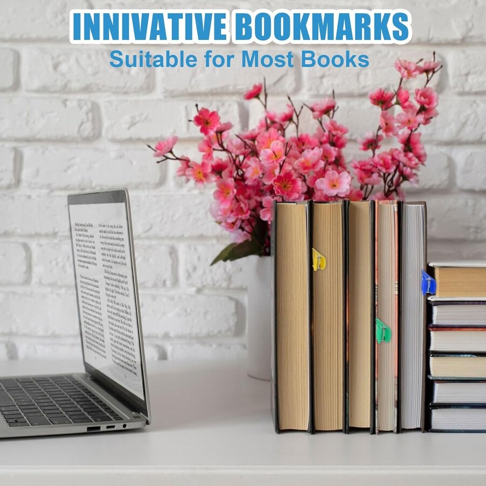 3 Pcs Silicone Automatic Smart Bookmark,Book Marks for Reading... | eBay