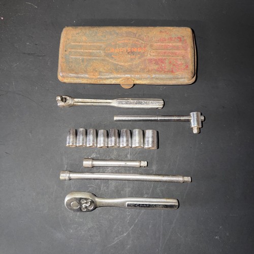 Vintage Craftsman 1940s 1/4" socket set =V= Bullet Style Socket RARE | eBay