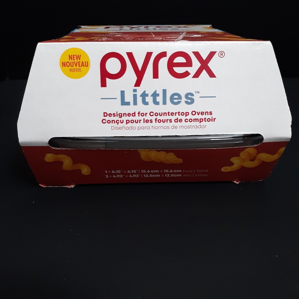 Pyrex Littles Glass Bakeware Trio Single-Serve for Toaster Oven ...