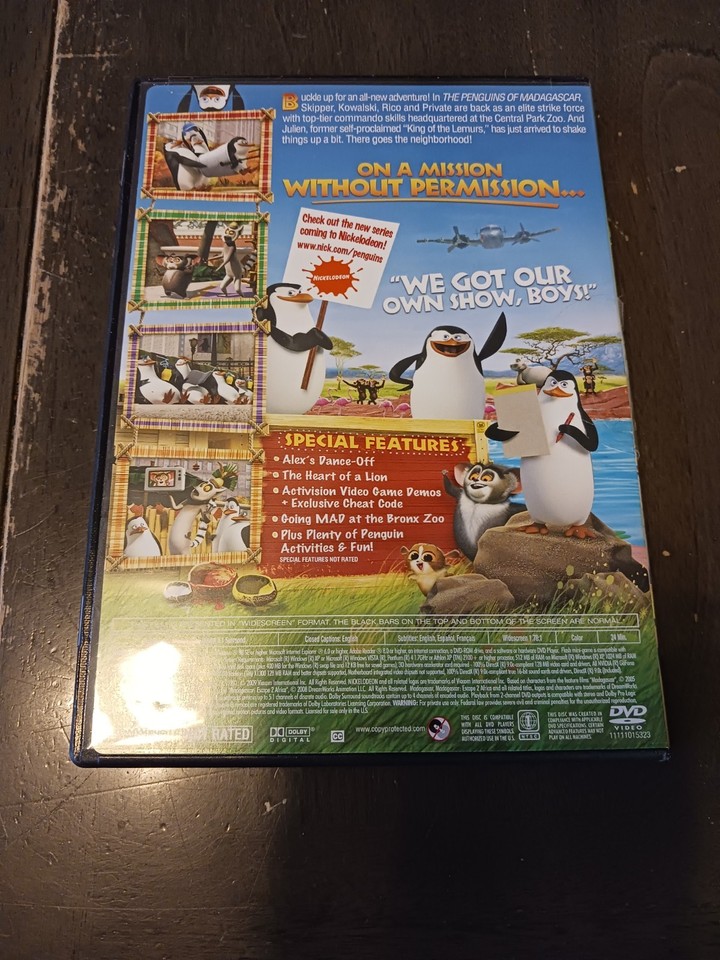 Nickelodeon The Penguins of Madagascar DVD Dreamworks Top Sealed | eBay