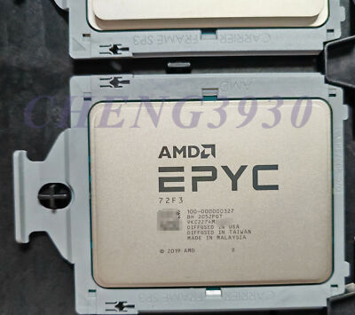 (no lock) AMD EPYC 72F3 8-Cores 3.7GHz 256MB 180W CPU Processor 100 ...