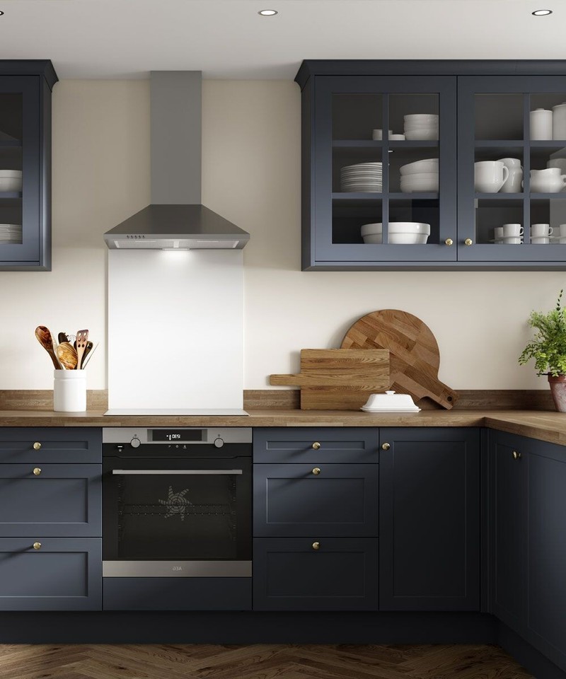 Omega Blocked Oak Square Edge Worktop | Various Sizes, Upstands ...