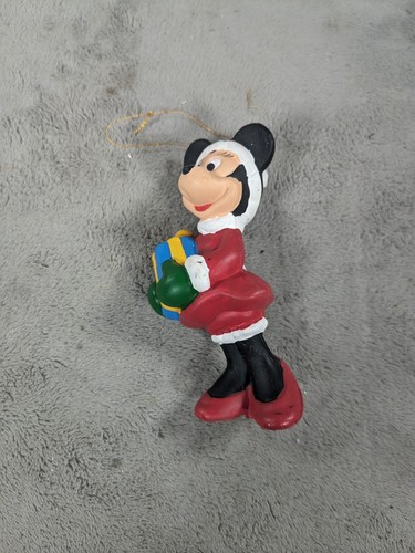 Disney Minnie Mouse Holding Present Holiday Christmas Ornament Home ...